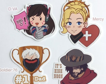 Overwatch Stickers Mercy - Etsy