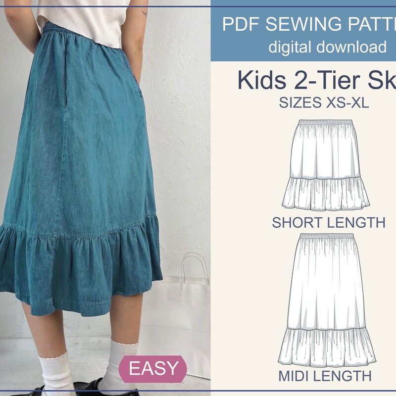 Prairie Skirt Pattern - Etsy