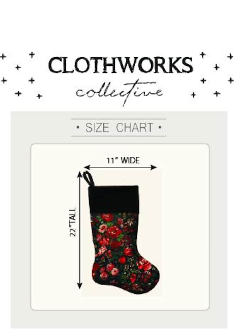 Classic Christmas Stocking PDF Sewing Pattern - Digital Download ...