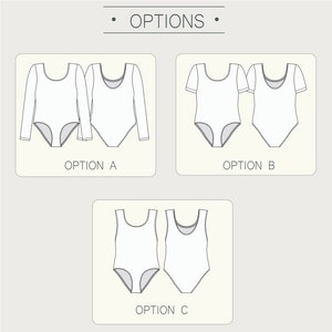 Kids Classic Leotard for Dance, Gymnastics, Swim - PDF Sewing Pattern ...
