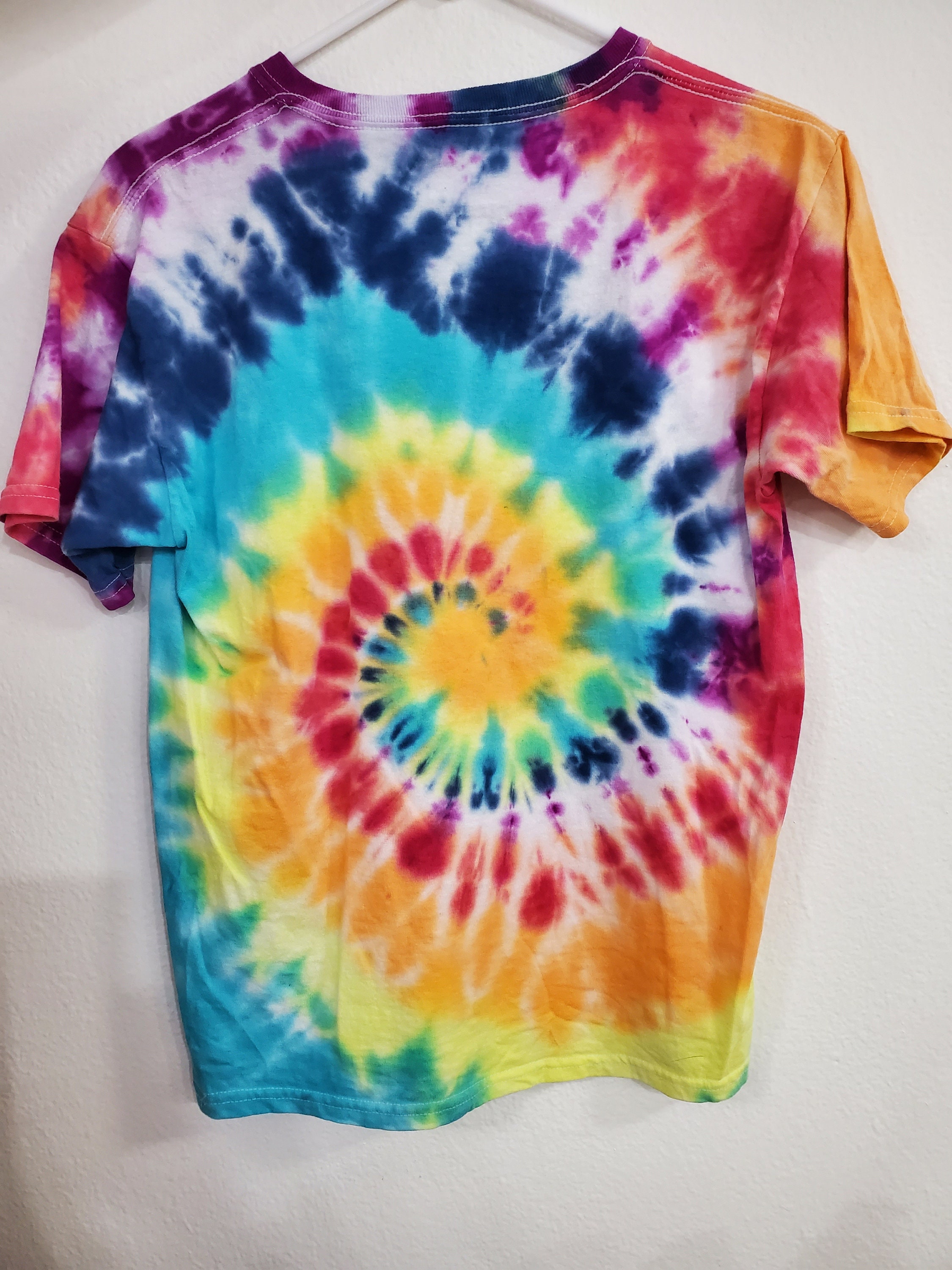 Rainbow Tie Dye Shirt - Etsy