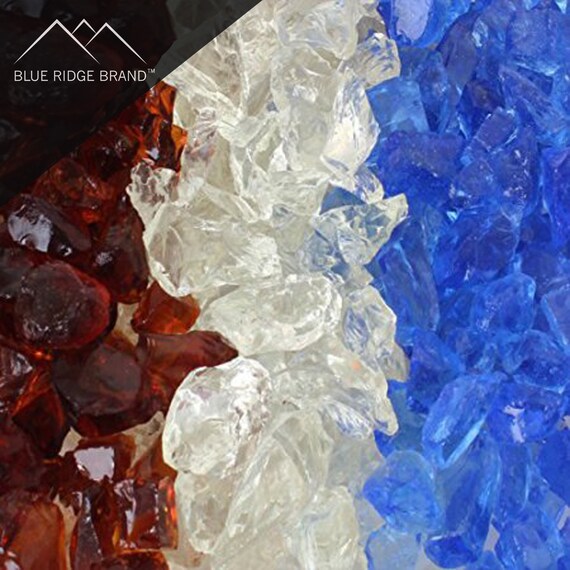 Sky Blue / Amber/ Clear Fire Glass Blend Copper Professional - Etsy