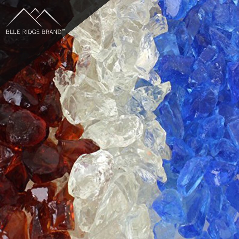 Sky Blue / Amber/ Clear Fire Glass Blend Copper Professional - Etsy