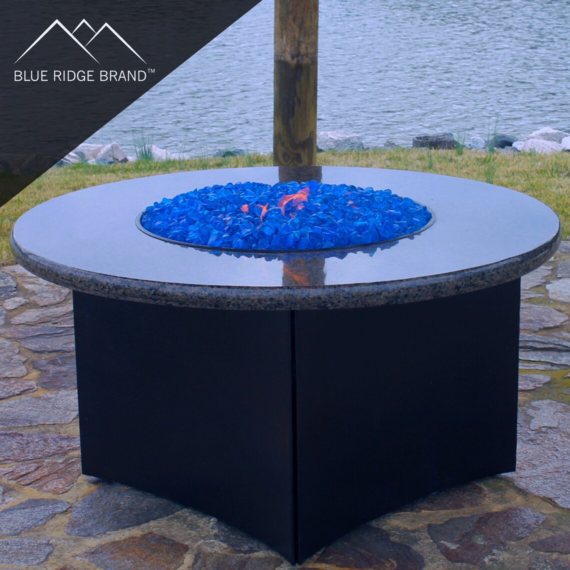 Light Blue Fire Glass Professional Grade Fire Pit Glass - Etsy