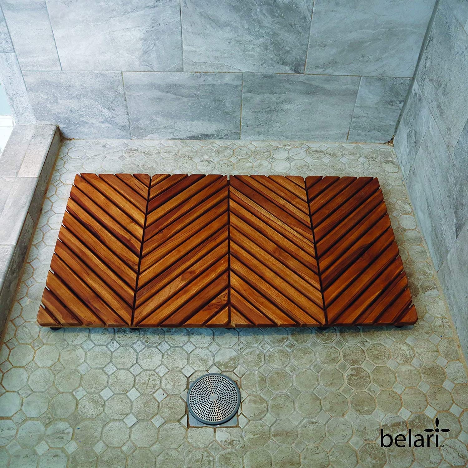 Belari Teak Shower Mat Teak Bath Mat Wood Bath Mat Wood Etsy