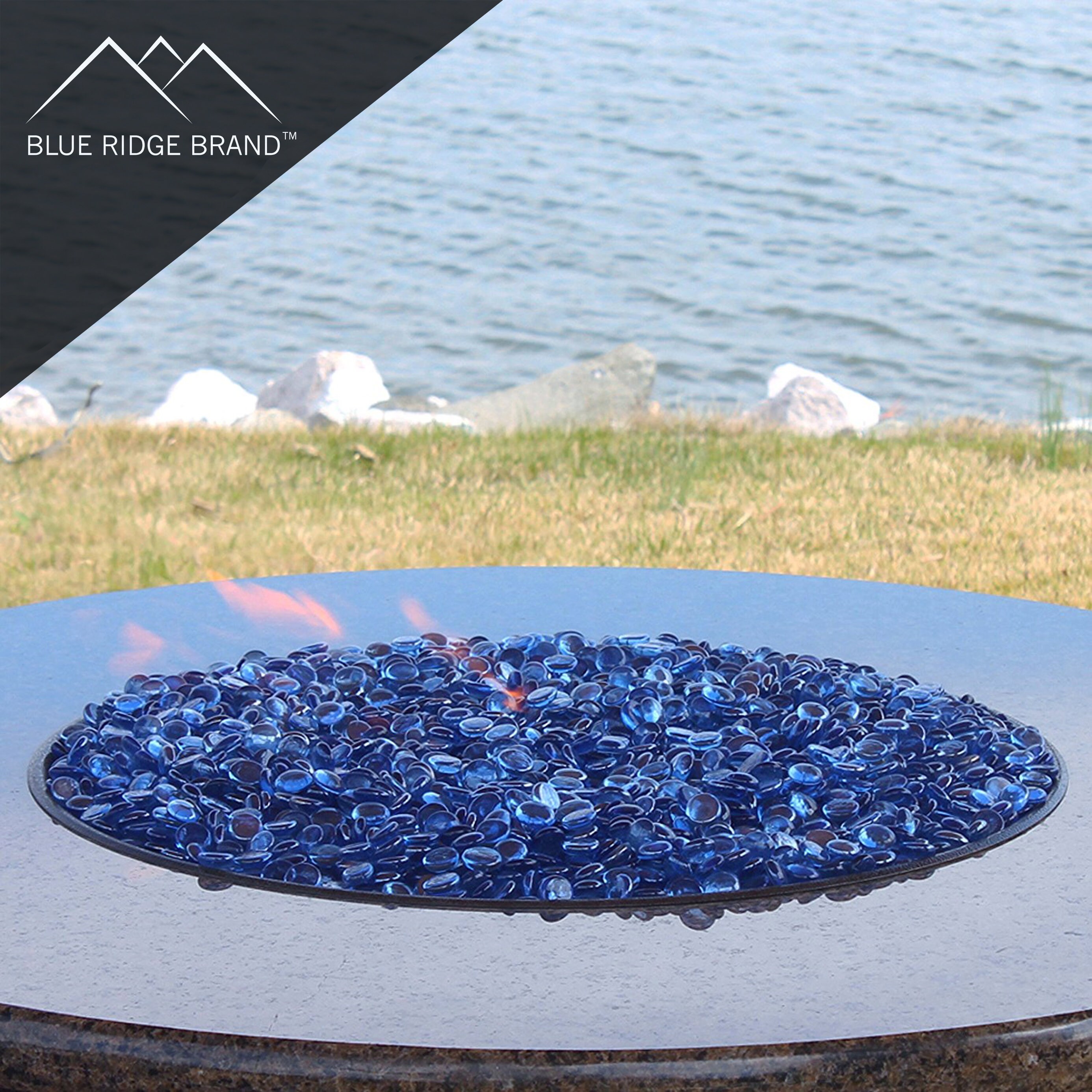 Light Blue Reflective Fire Glass Beads Professional Grade - Etsy