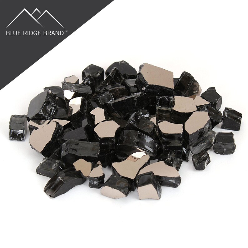Black Reflective Fire Glass Professional Grade Fire Pit Etsy
