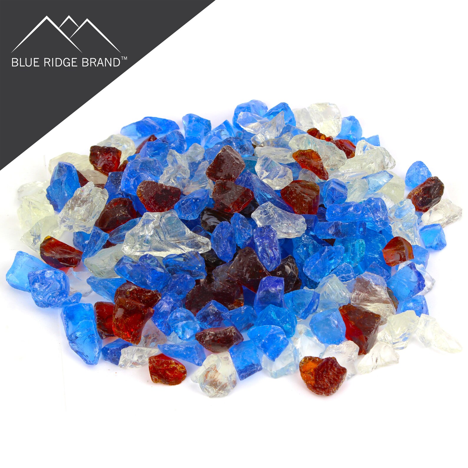 Sky Blue / Amber/ Clear Fire Glass Blend Copper Professional - Etsy