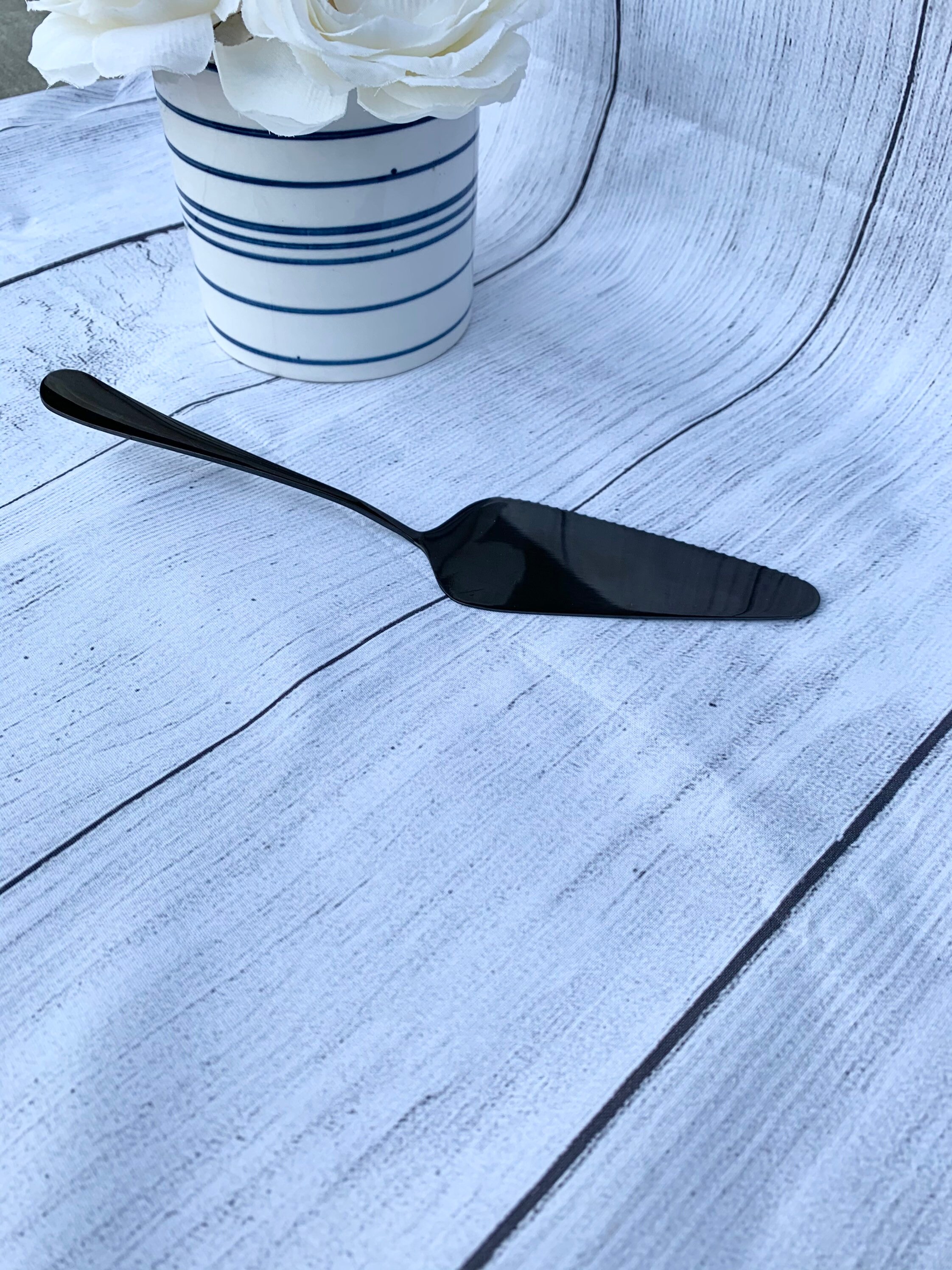 Black Serving Knife. Black Stainless Steel Cake Knife. Wedding | Etsy