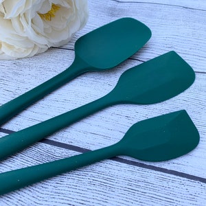 PINE Green Spatulas 3 Piece. Farmhouse Silicone Utensil. Bpa-free, Non ...