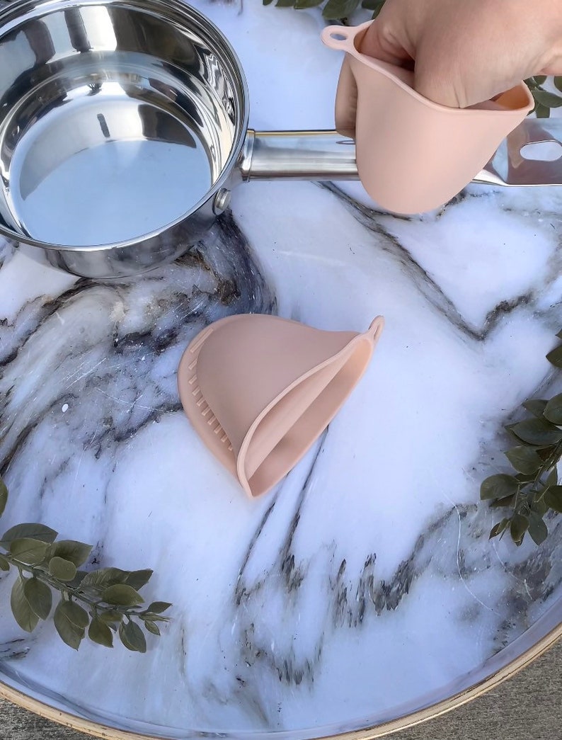 Blush Pink Silicone Oven Mitts. Cooking Tools. Gift for - Etsy