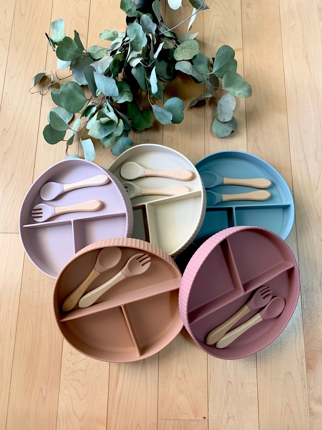 Personalized Baby Suction Plate/fork/spoon. Engraved Baby Eating Set ...