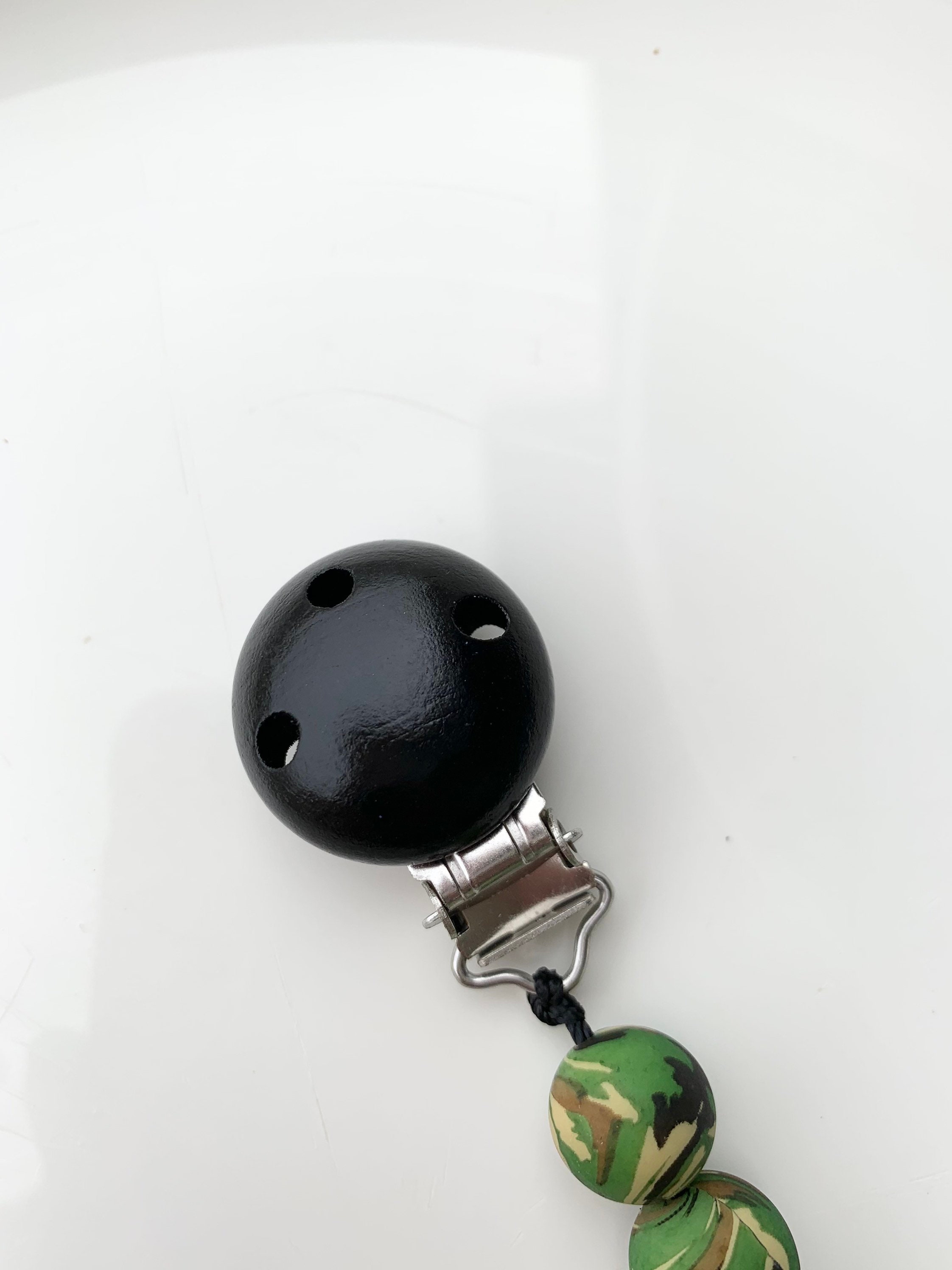PERSONALIZED Camouflage Pacifier Holder for Boy Babies. Dummy Clip ...