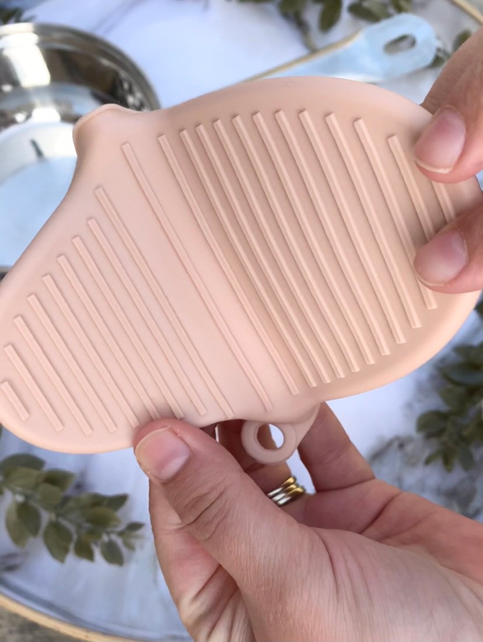 Blush Pink Silicone Oven Mitts. Cooking Tools. Gift for - Etsy