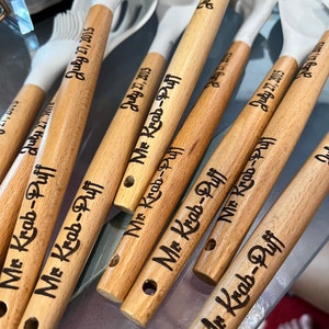 Custom Grey/ Gray Spatula Set Personalized Silicone Kitchen Gadgets ...