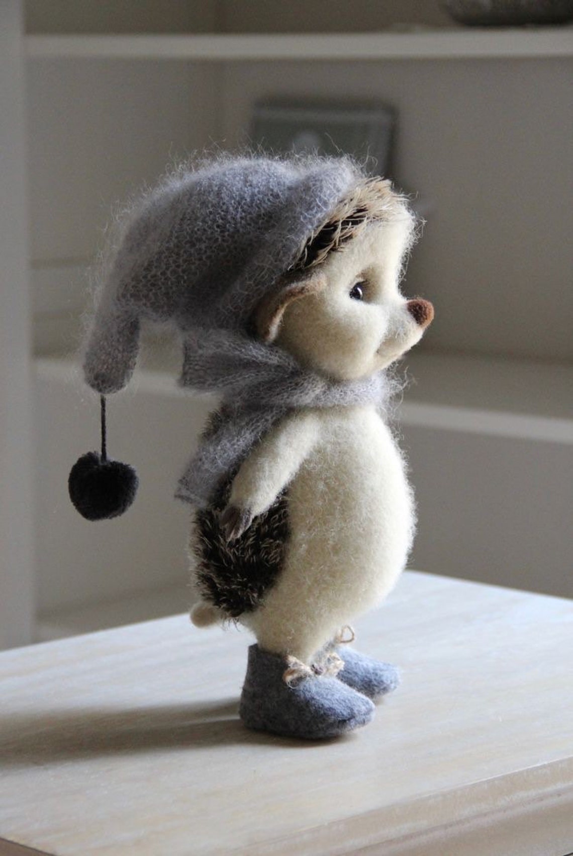 Gray Yarn Merino, Felting Wool Throw Yarn , Chunky Wool, Merino Wool ...
