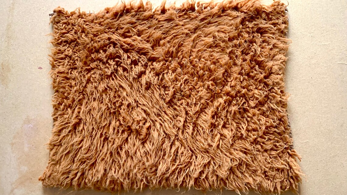 Grey Flokati Eco Fur Rug Sheep Wool Eco Carpet Hand Crochet 100 % ...