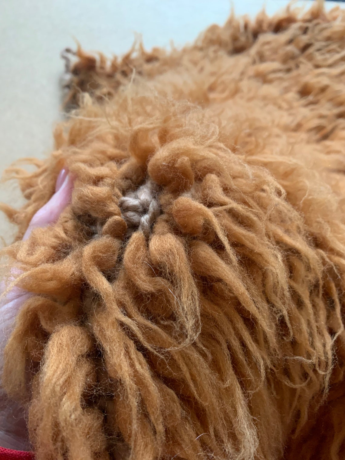 Grey Flokati Eco Fur Rug Sheep Wool Eco Carpet Hand Crochet 100 % ...