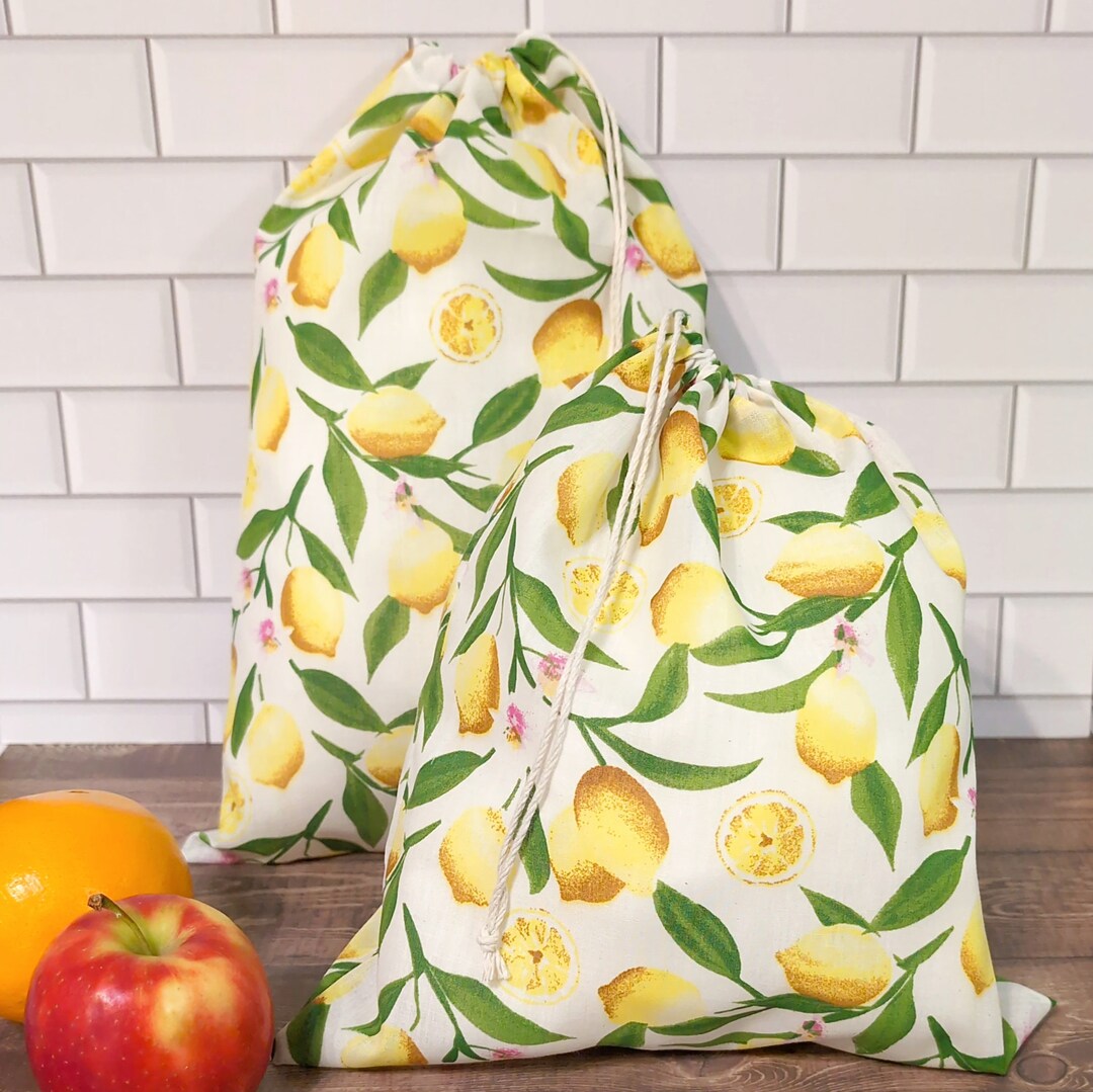 Reusable Produce Bags, Lemons - Etsy