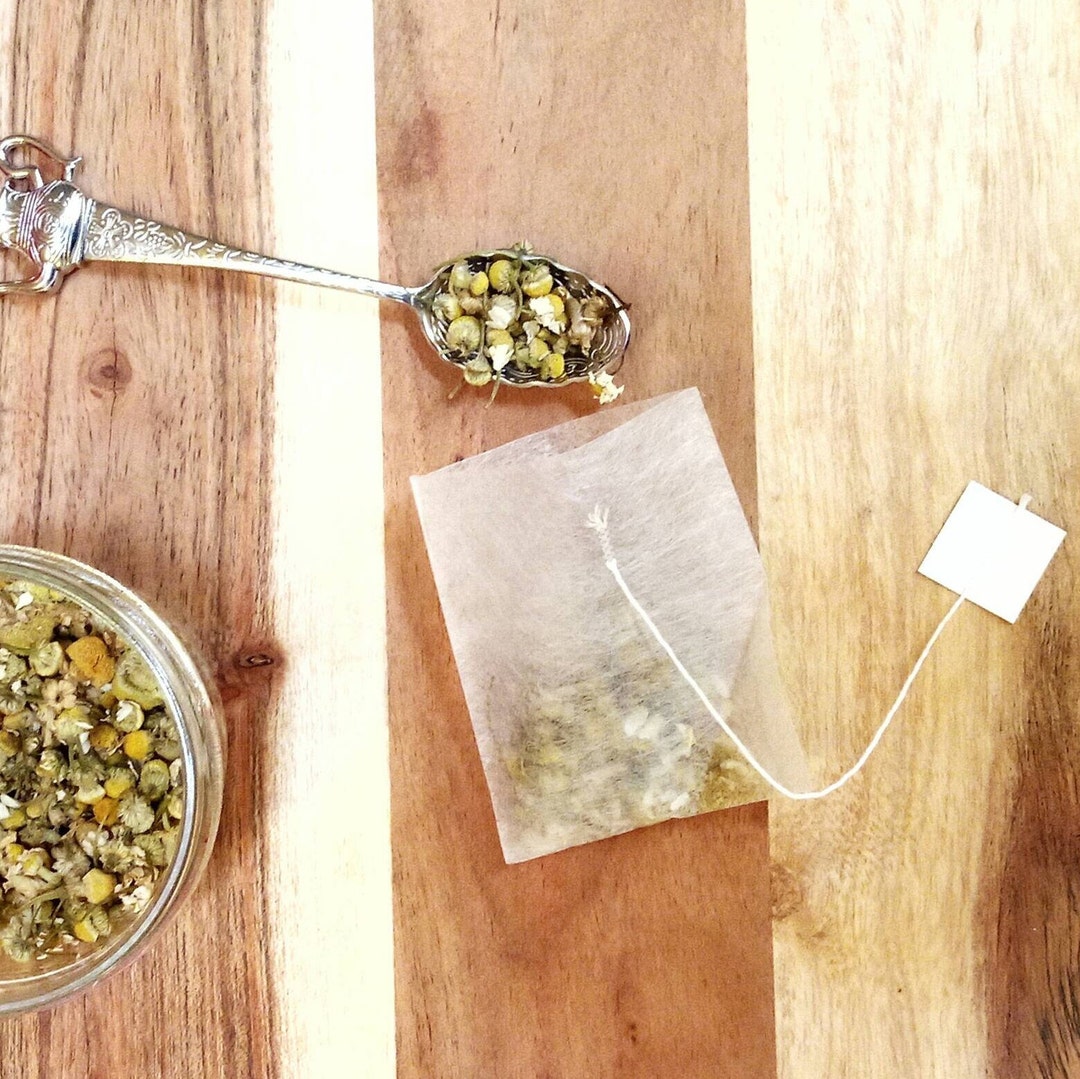 Set of Biodegradable Tea Bags With Tags, Pyramid Tea Bags, Heat ...