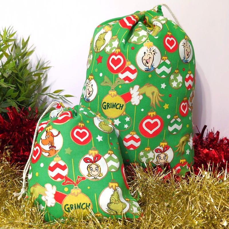 Grinch Bag Topper - Etsy