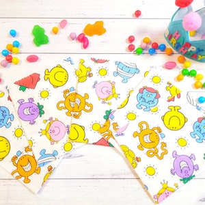 Mr Men & Little Miss Party Bags , Fabric Lolly Bags, Ecofriendly - Etsy