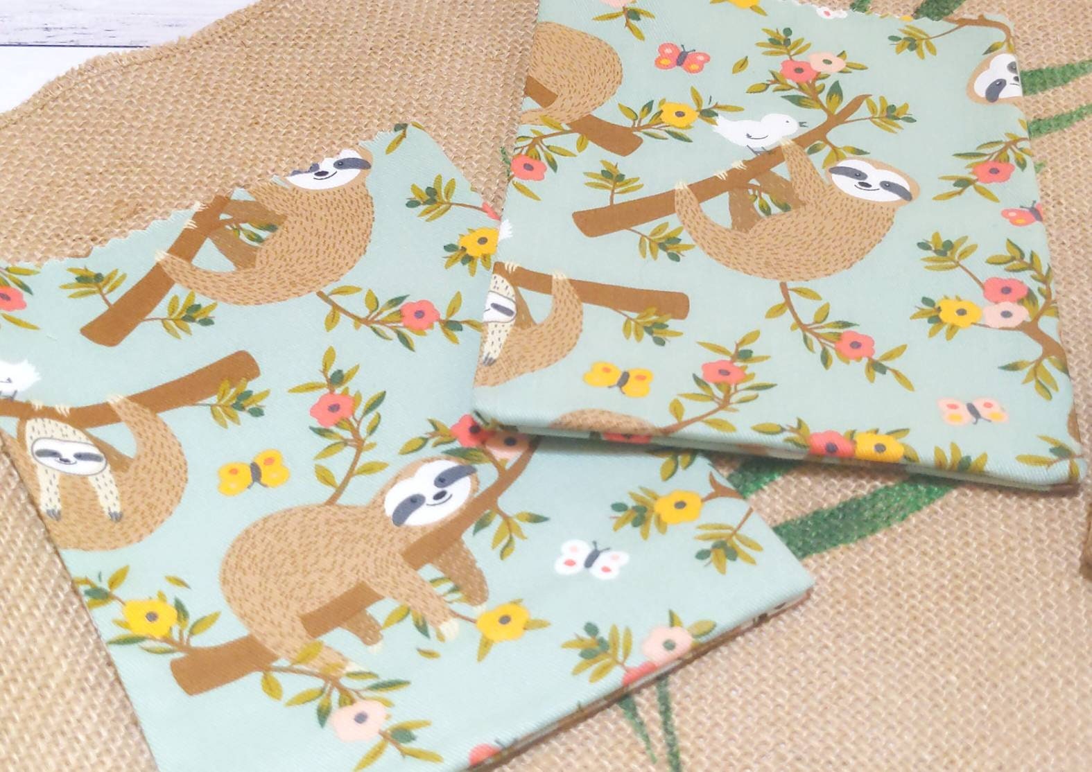 Sloth Party Bags Eco Friendly Fabric Party Bags - Etsy Australia