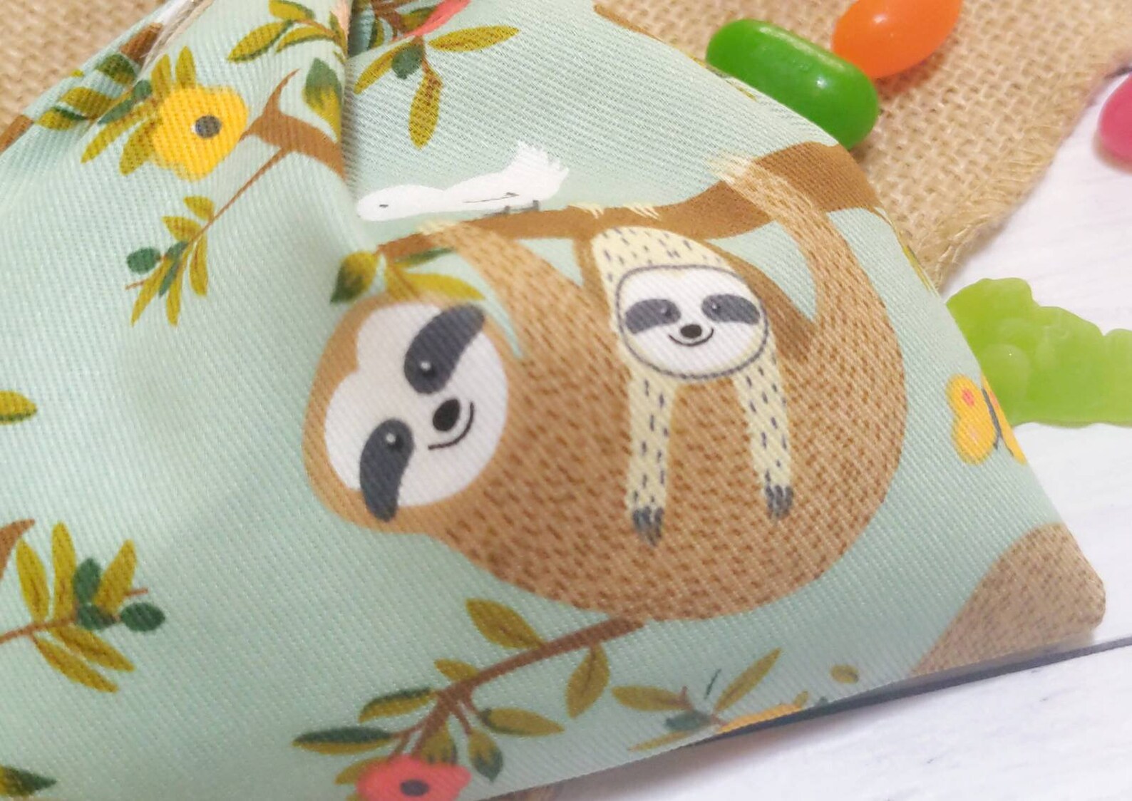 Sloth Party Bags Eco Friendly Fabric Party Bags - Etsy Australia