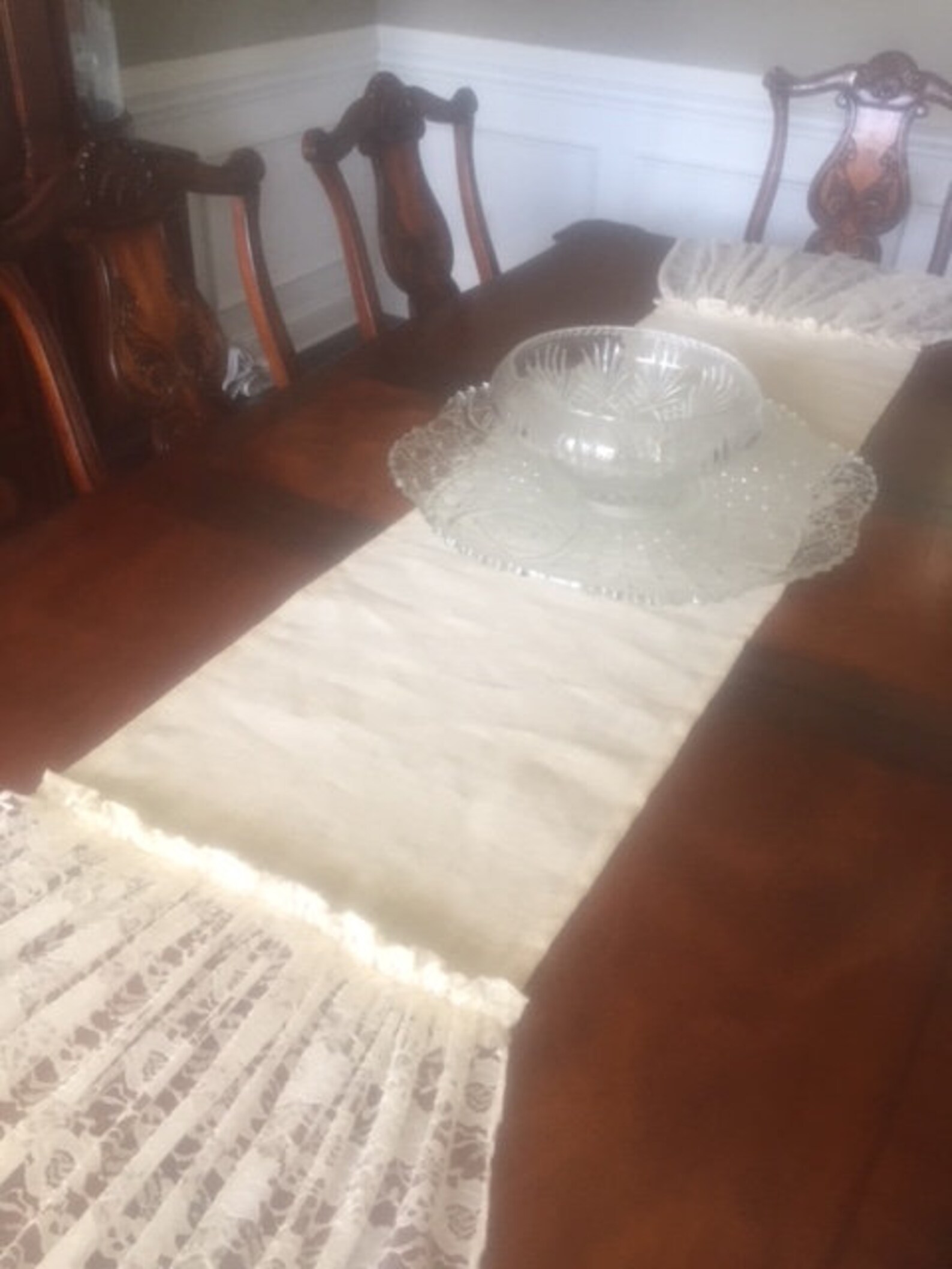 Lace Table Runner - Etsy