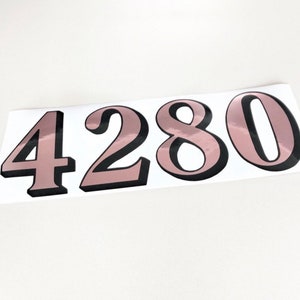 6” Gold Transom House Numbers Gold Leaf Fanlight House Numbers Gold ...
