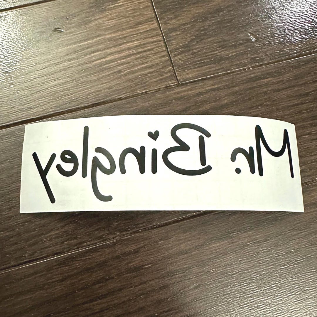 INSIDE Glass Decal, Reversed Decal, Custom Logo Decal, Inside Shop ...