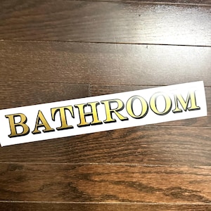 CLASSIC Font Vintage Gold Window Lettering Decals, Antique Style Gold ...