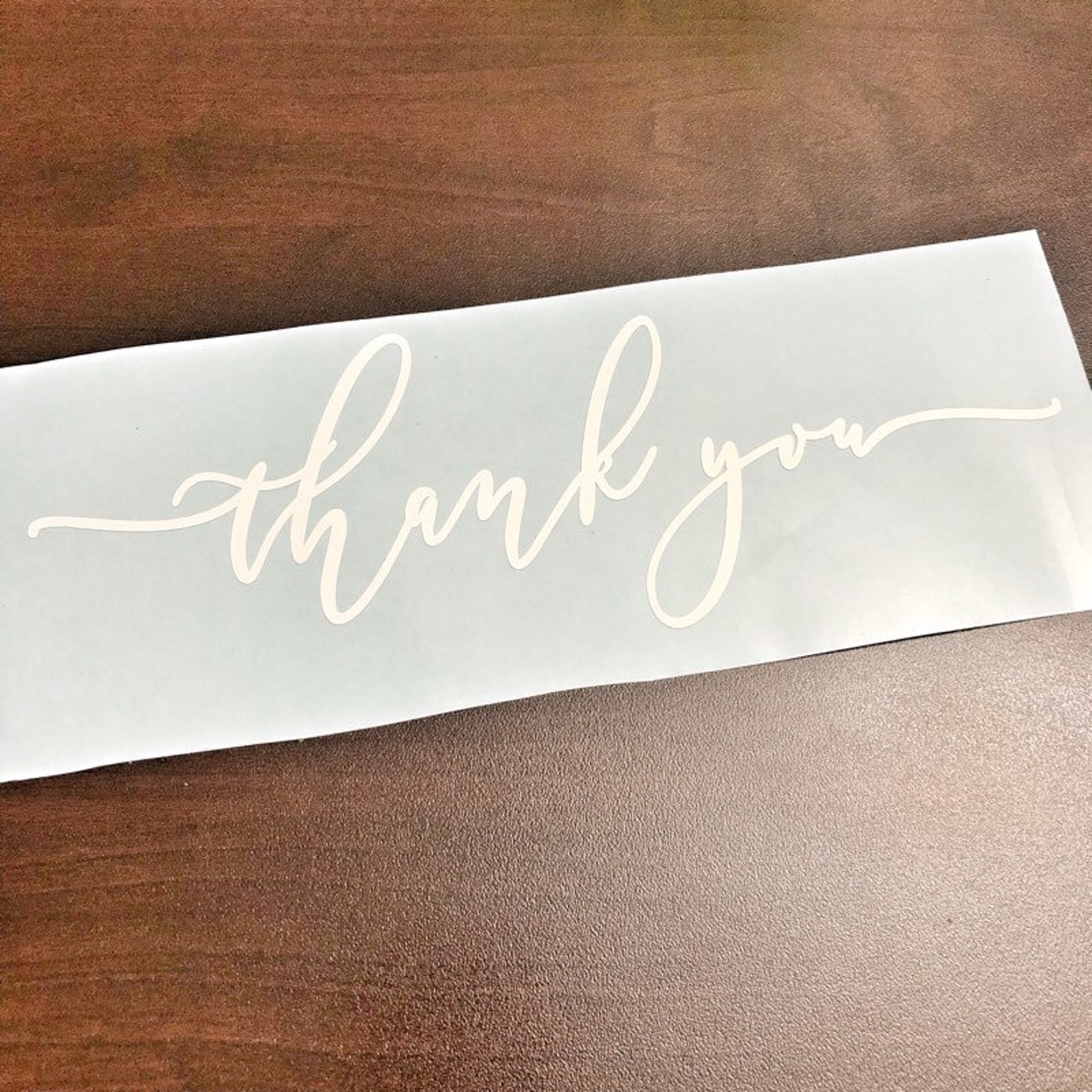 Thank You Decal: Rustic Wedding Card Box Vinyl Sign - Etsy