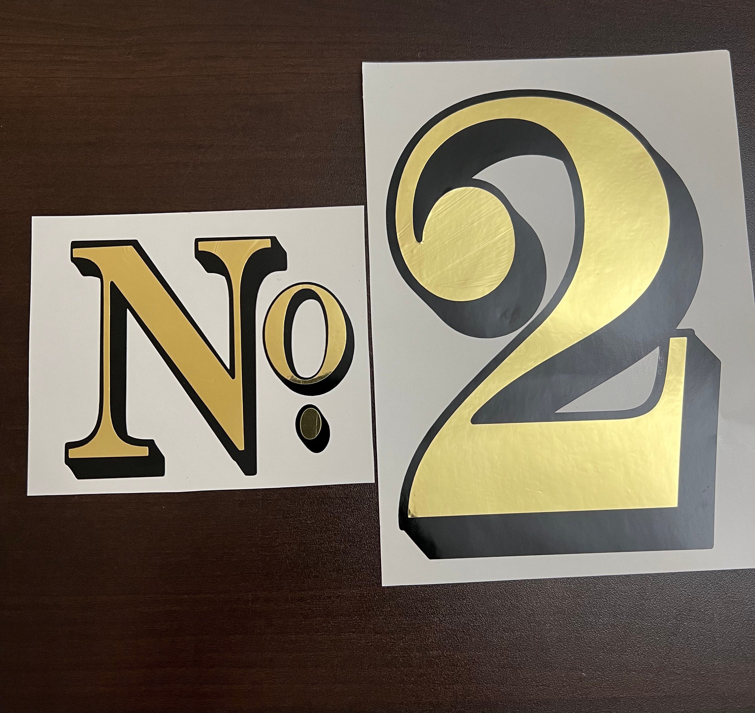 Numéro Sign Gold Foil Transom Glass Number Decals Home Address - Etsy