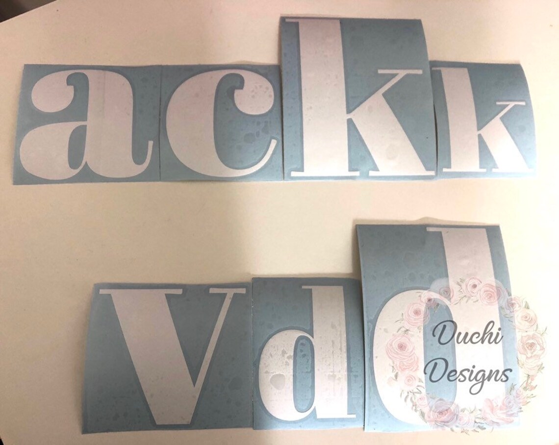 Single Letter Decal Single Number Decal Individual Letter - Etsy