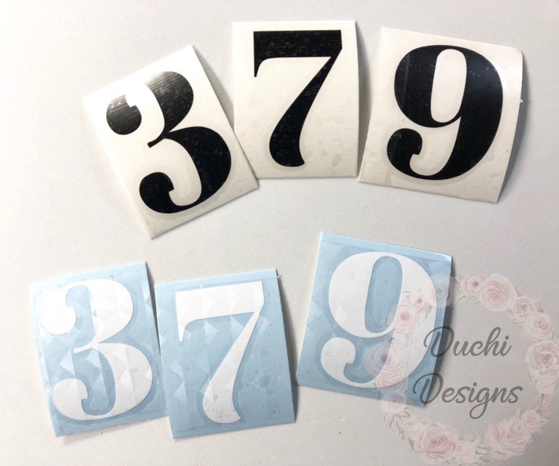 Single Letter Decal Single Number Decal Individual Letter - Etsy