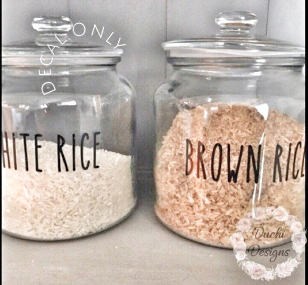 Kitchen Canister Labels, Pantry Labels, Kitchen Decals, Pantry ...