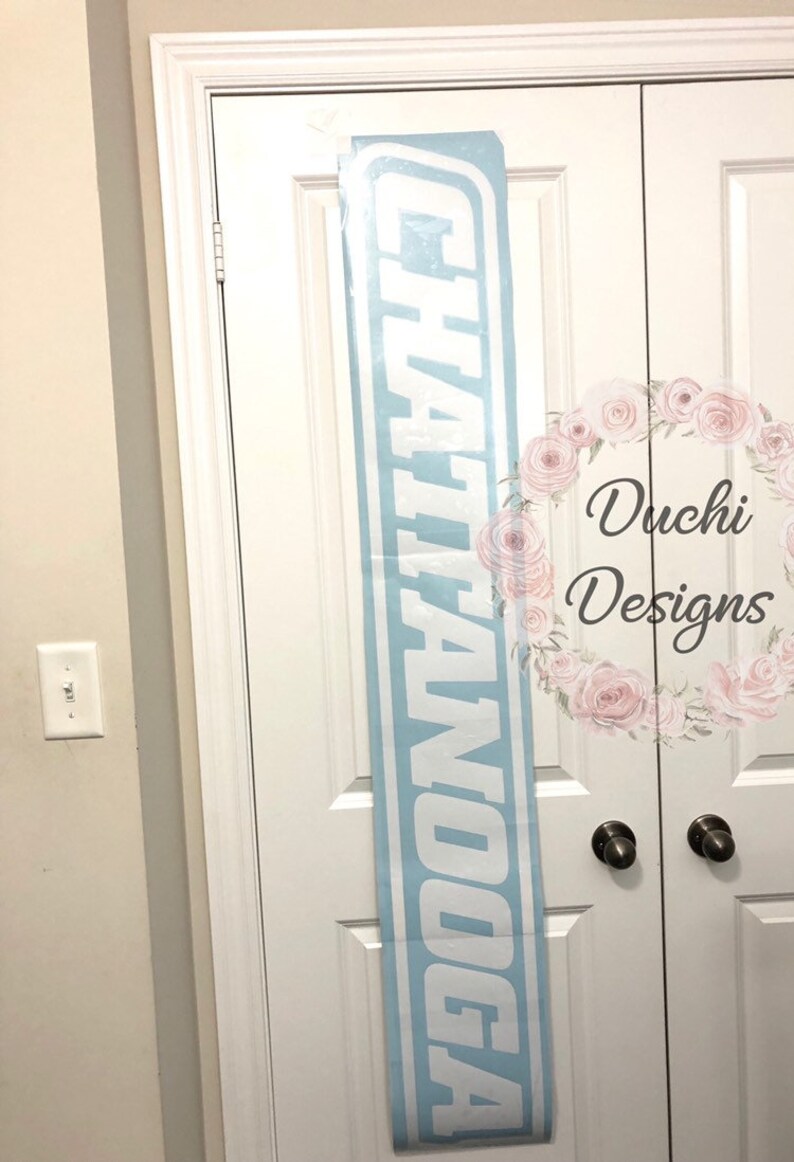 LARGE Straight 1 Line Custom Text Decal Custom Saying Decal - Etsy