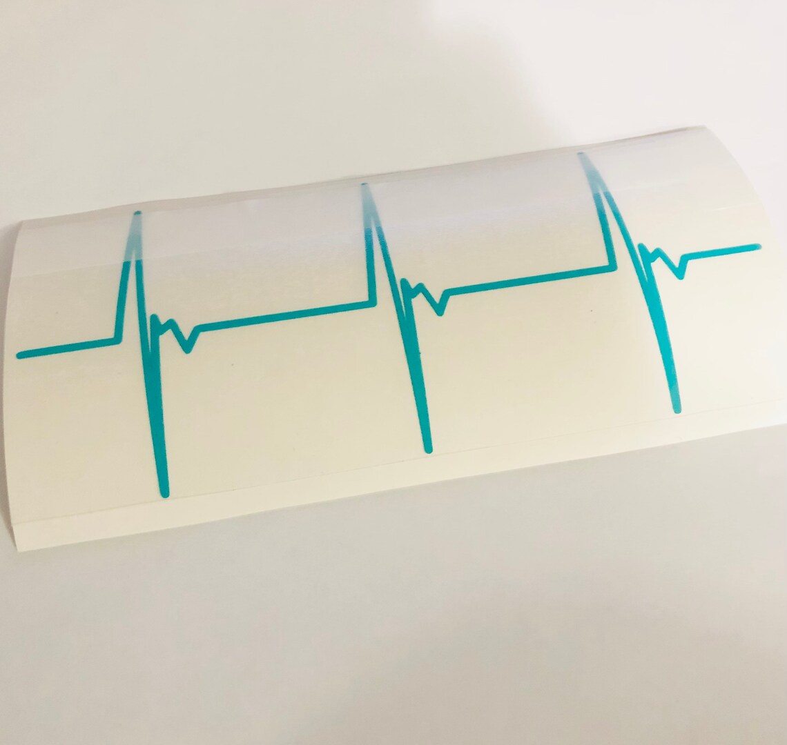 Ecg Nurse Name Decal EKG Name decal EKG Nurse Sticker | Etsy