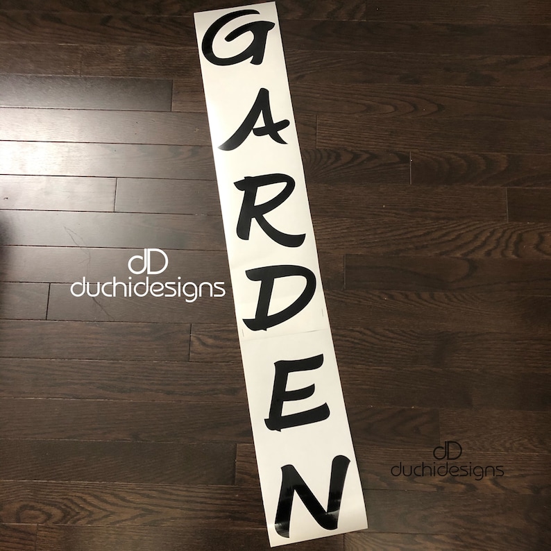 Vertical Vinyl Decals Vertical Letters Vertical Numbers Vinyl - Etsy