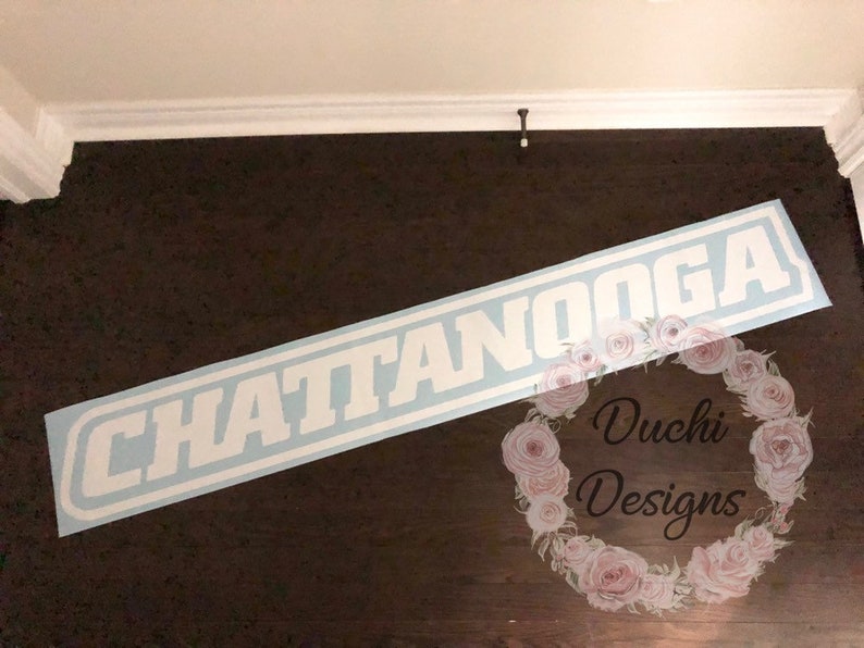 LARGE Straight 1 Line Custom Text Decal Custom Saying Decal - Etsy