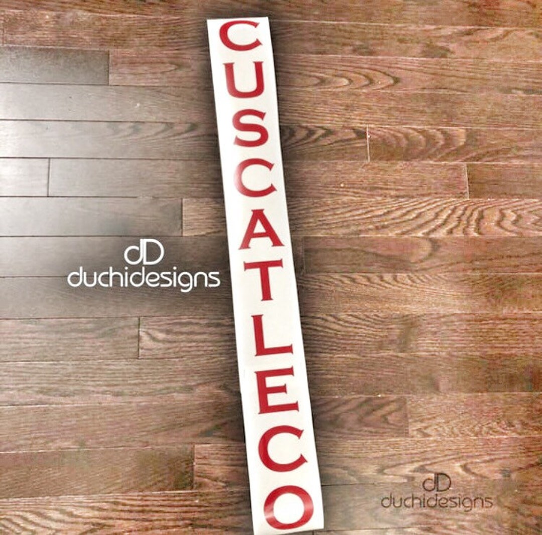 Vertical Vinyl Decals, Vertical Letters Vertical Numbers Vinyl Stickers ...