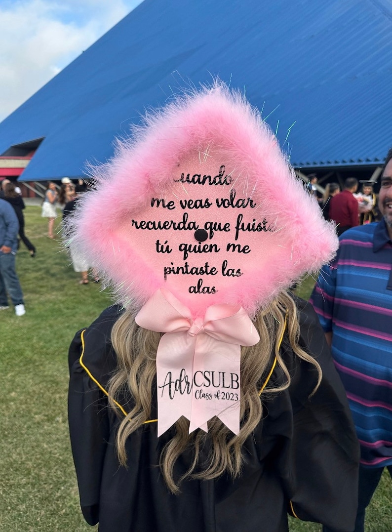 Custom Graduation Cap Decal: DIY Vinyl Lettering - Etsy