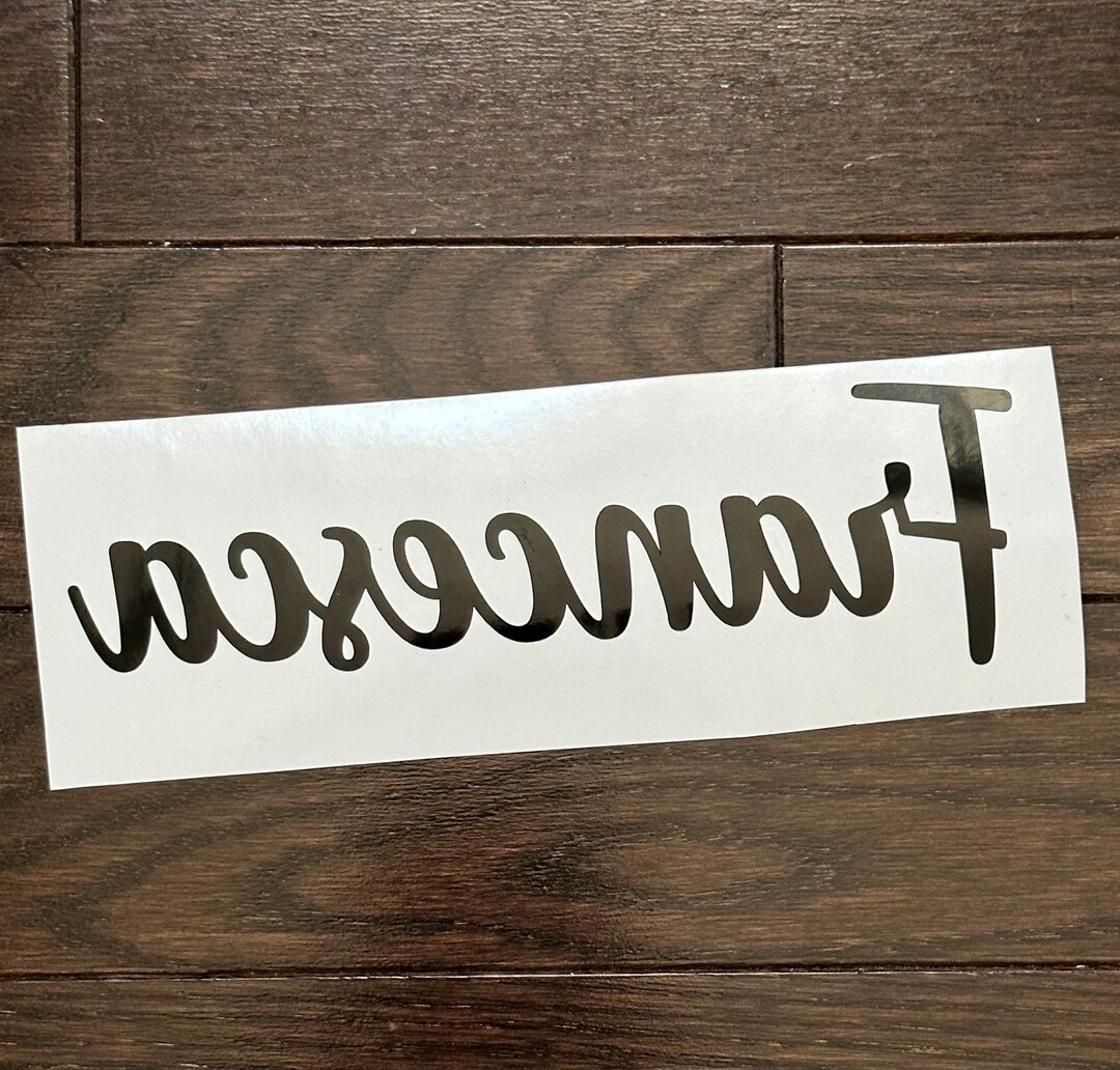 INSIDE Glass Decal, Reversed Decal, Custom Logo Decal, Inside Shop ...