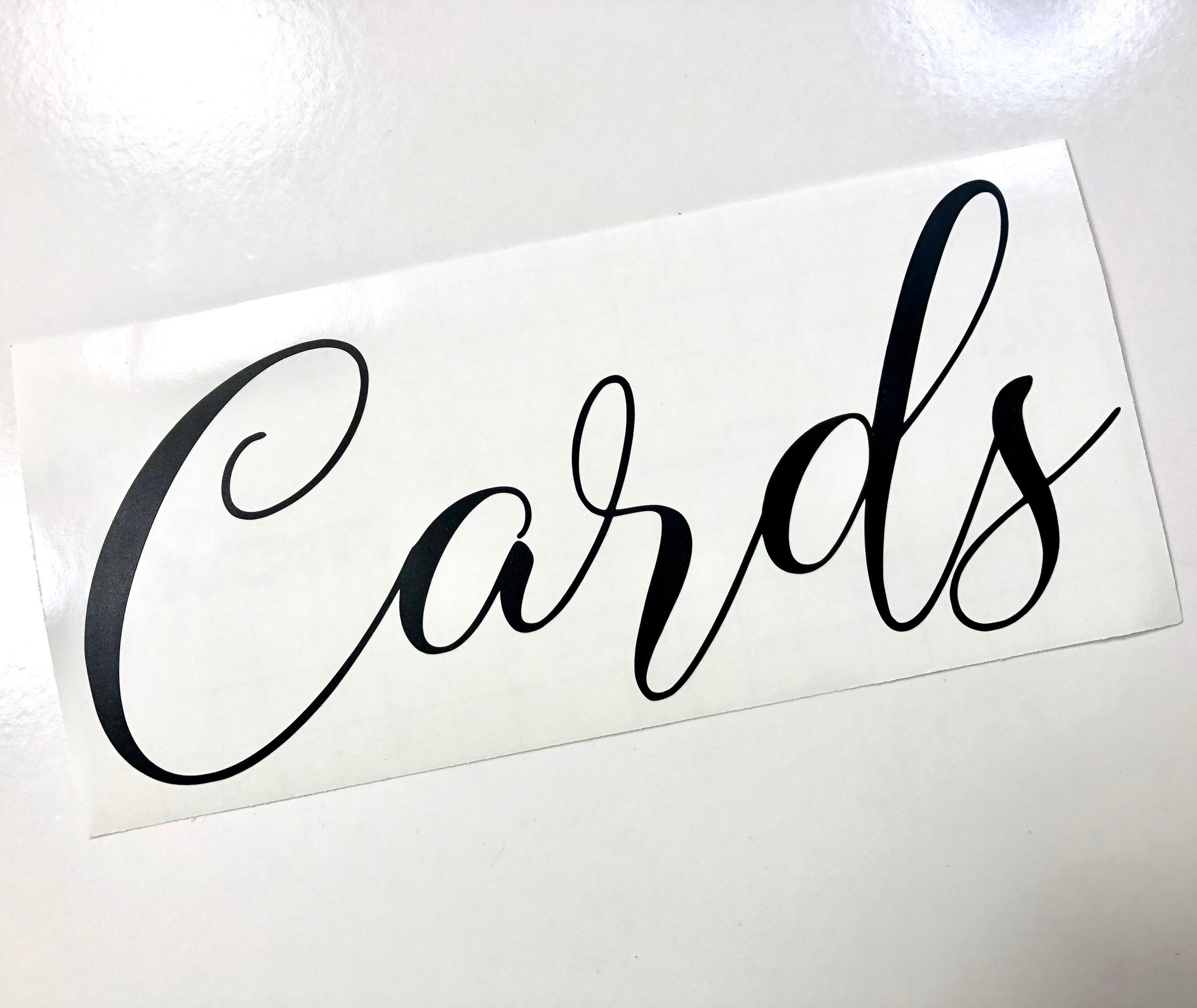 Wedding Card Box Decal Wedding Cards Decal Wedding Signs | Etsy