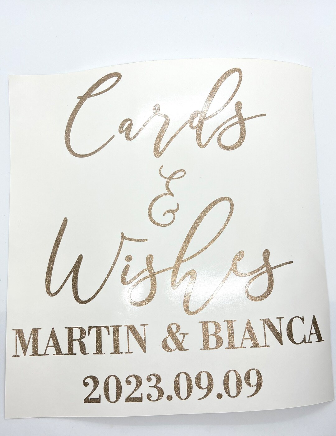 FOIL Cards and Well Wishes Decals Cards & Wishes With Names Wishing ...