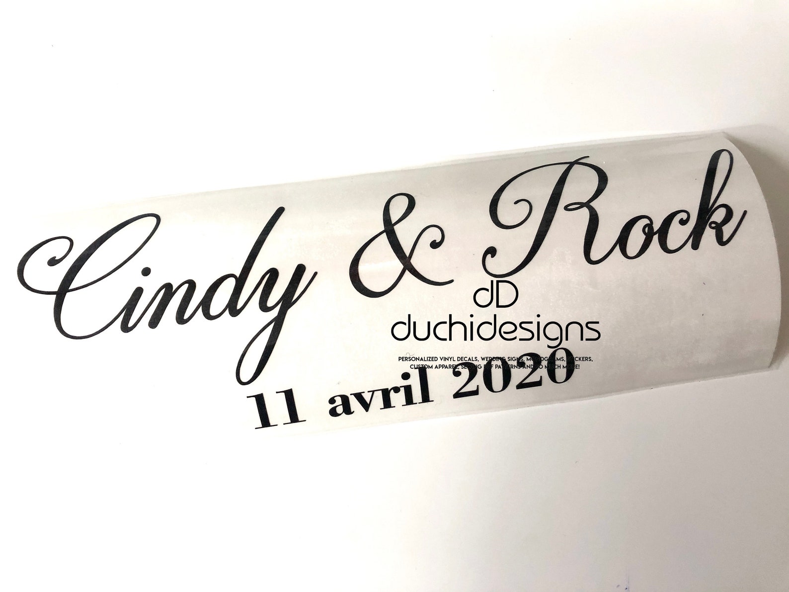 Wedding Couple First Names Decal Name and Name Decal Couple Name & Name ...