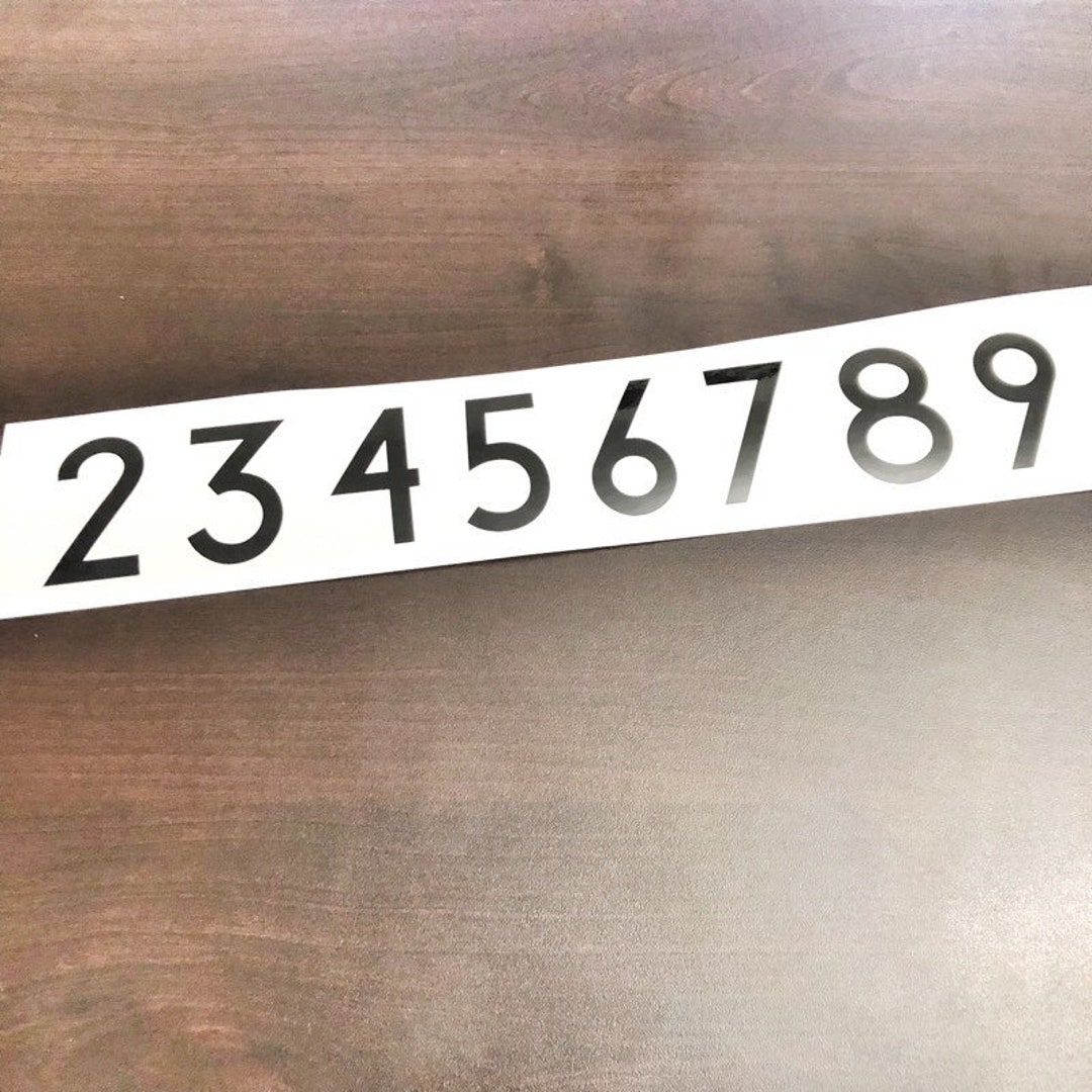 Vinyl Number Stickers, Vinyl Letter Stickers, Number Decals, Number ...