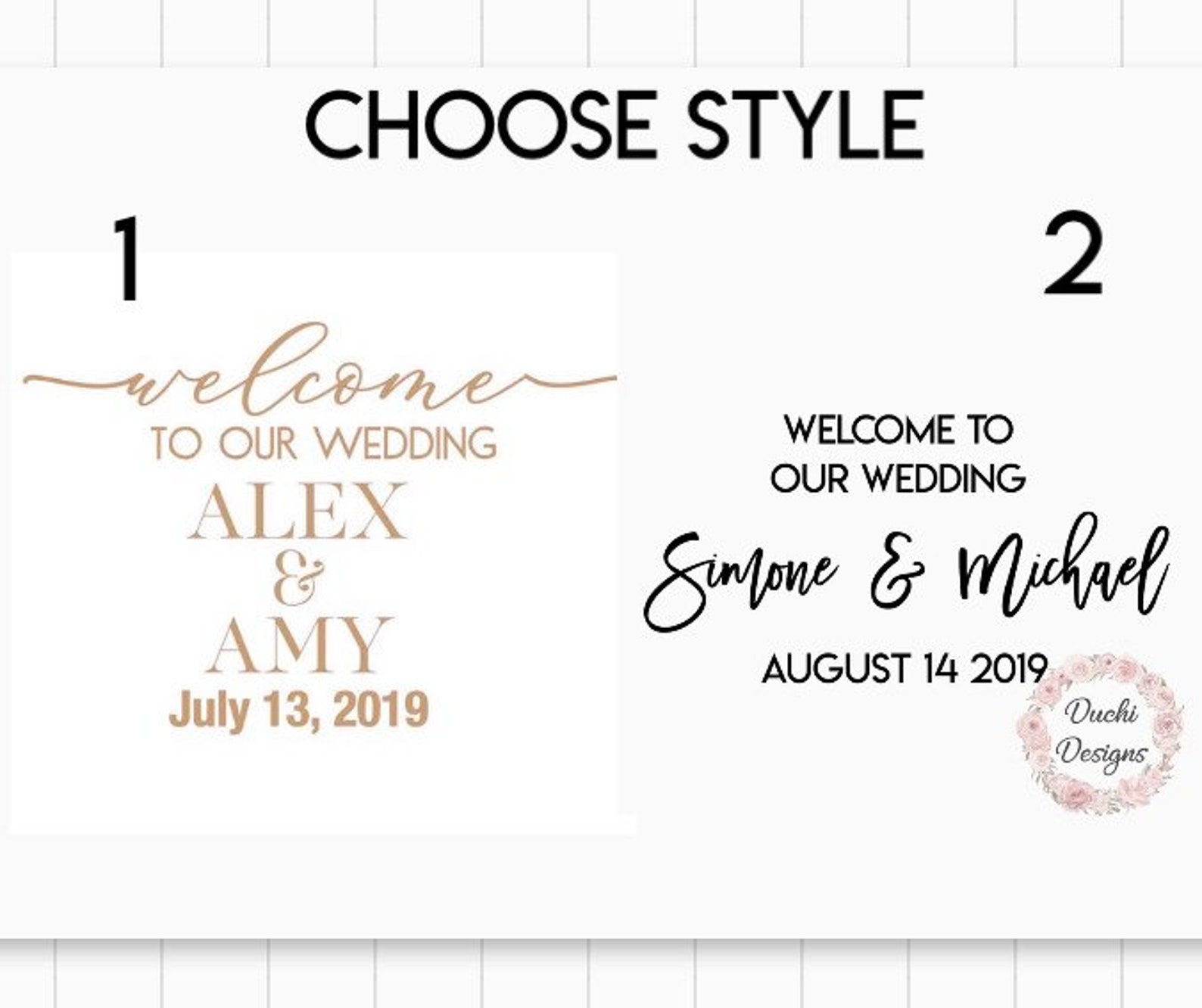 DIY Acrylic Welcome to Our Wedding Sign Welcome Sign Decal | Etsy