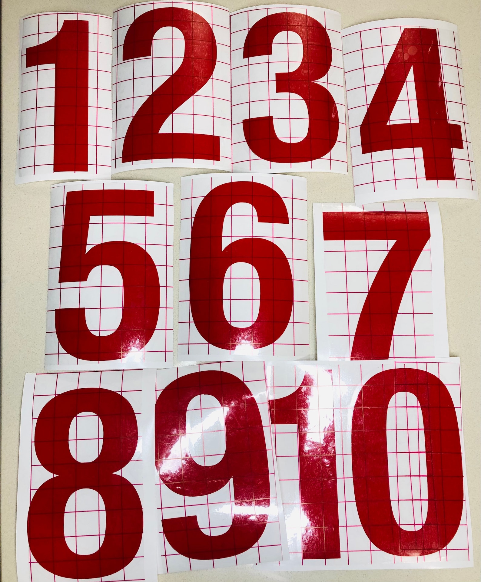 Custom Number Stickers Boat Numbers Helmet Numbers Locker - Etsy
